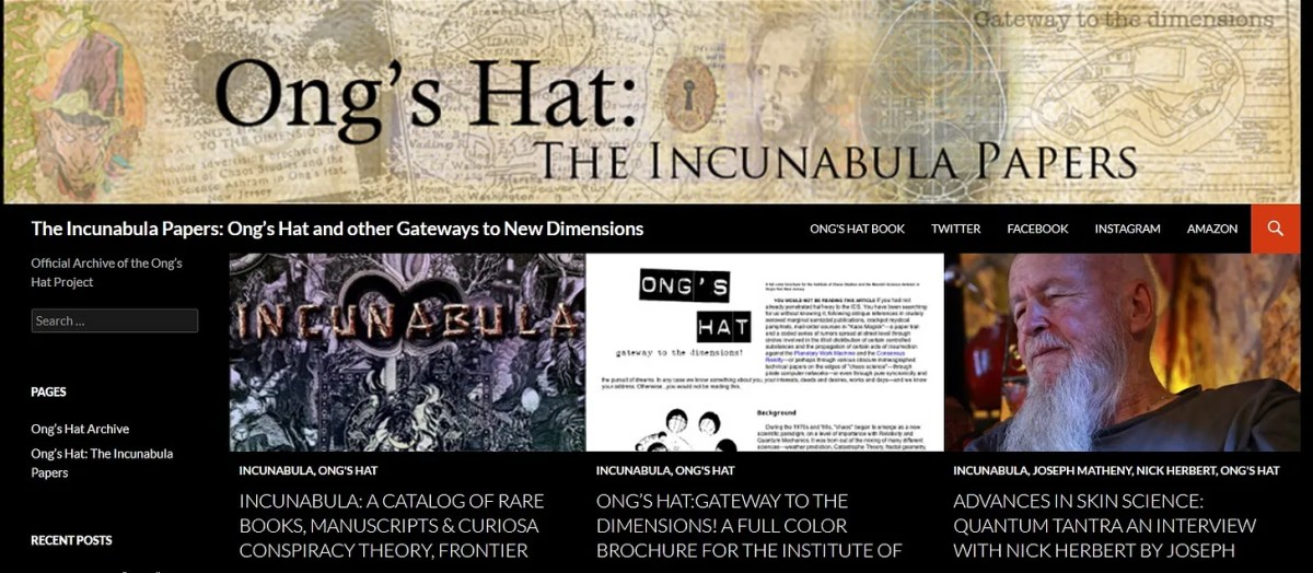 Exploring Ong’s Hat – Joseph Matheny